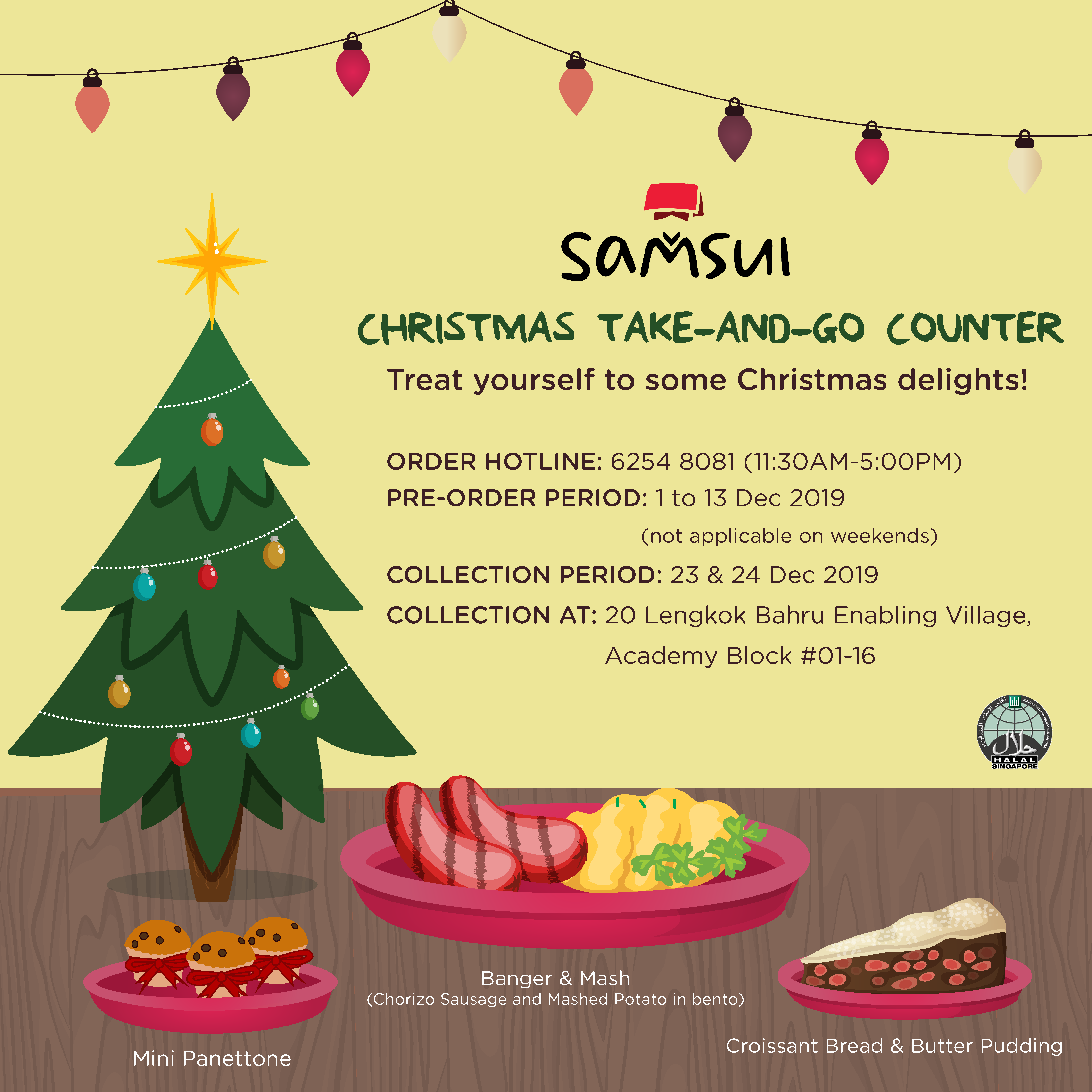Christmas Take and Go Counter – Samsui Supplies & Services
